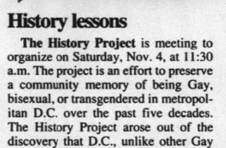 Celebrating 25 Years of the Rainbow History Project | Boundary Stones