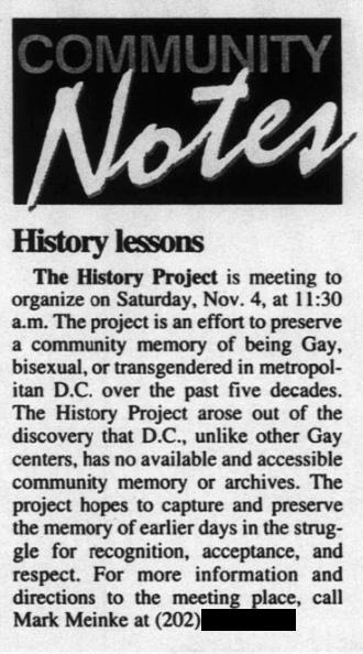 Celebrating 25 Years of the Rainbow History Project | Boundary Stones